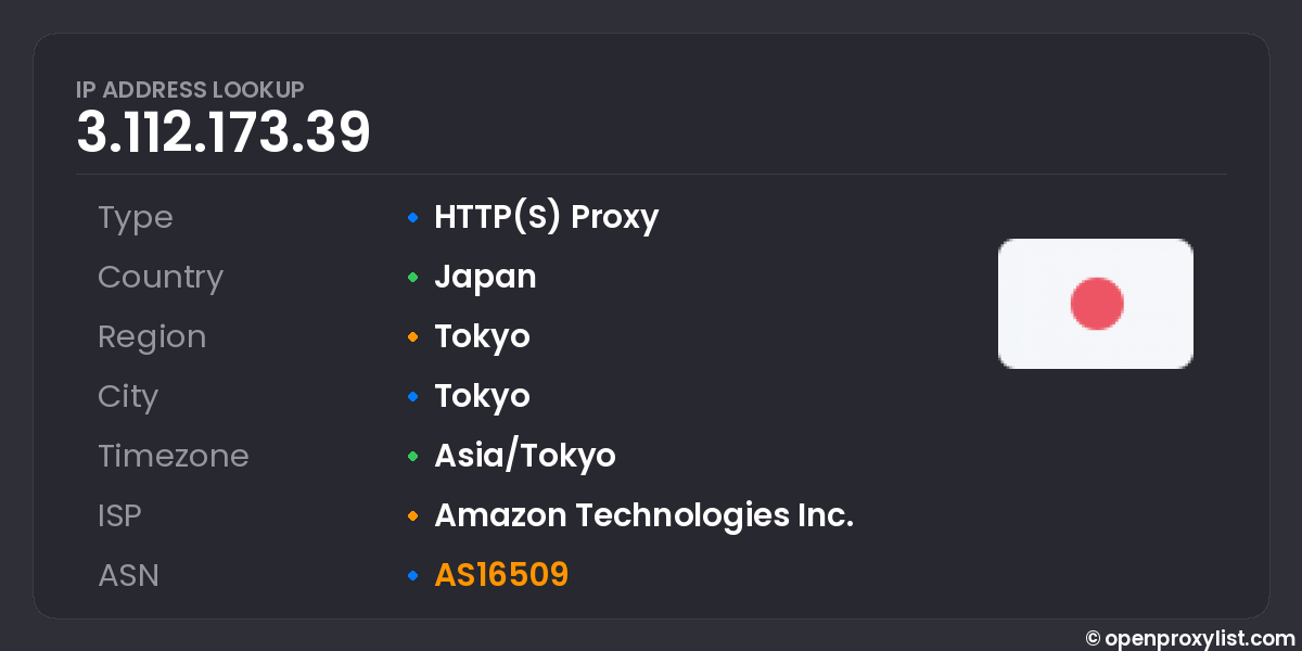 Open Proxy List — HTTP(S) Proxy Server Japan #23299255